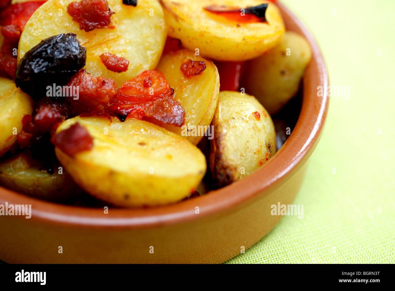 Hot Spicy Potatoes Stock Photo - Alamy