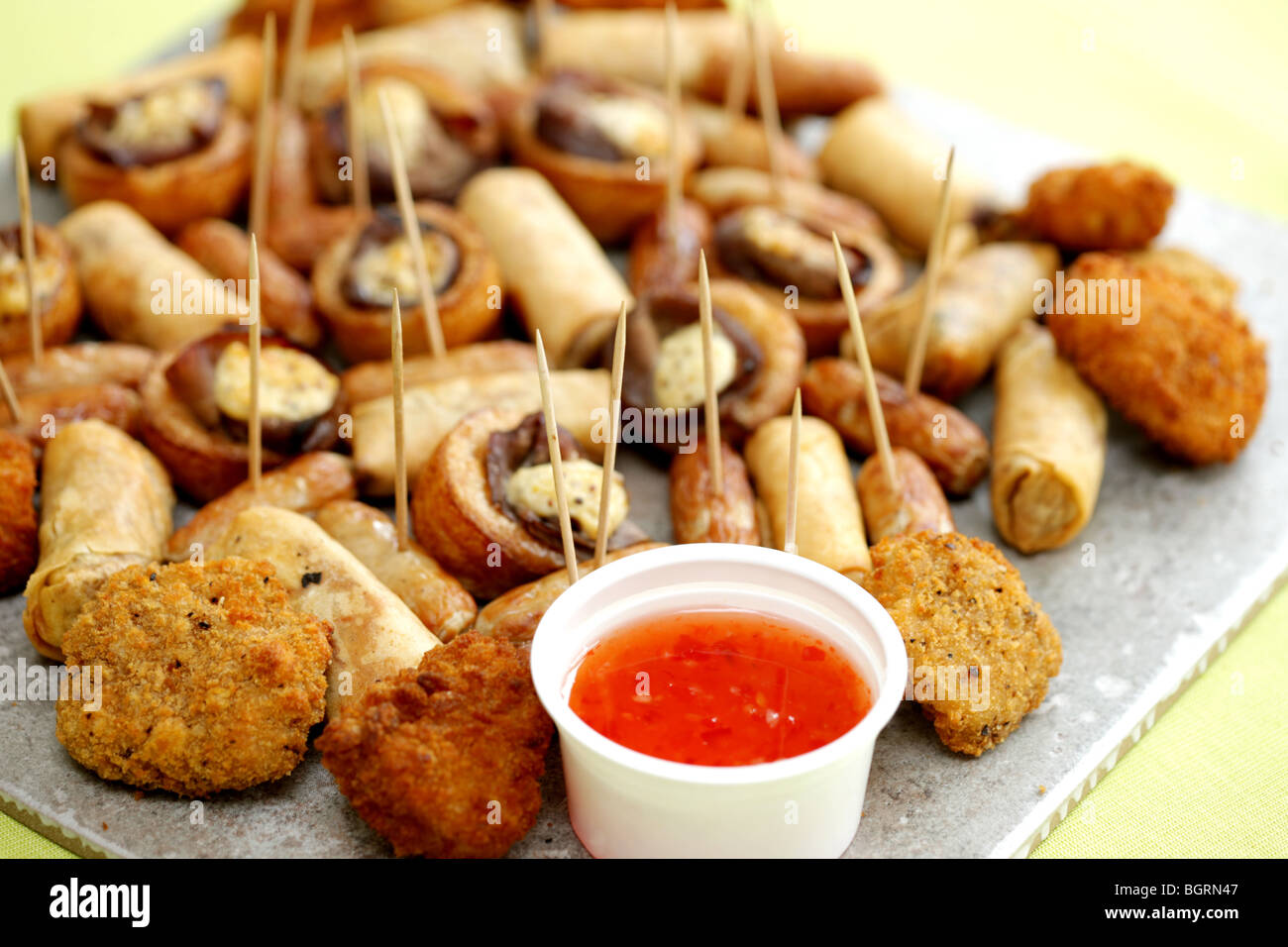 Mini sausage chicken spring rolls hi-res stock photography and images ...