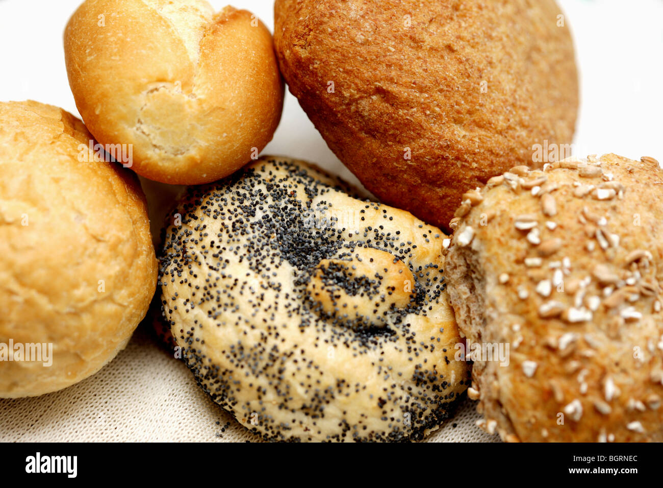Selection of Bread Rolls Stock Photo - Alamy