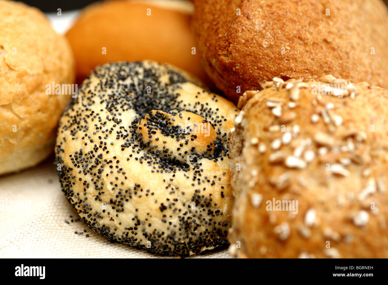 Selection of Bread Rolls Stock Photo - Alamy
