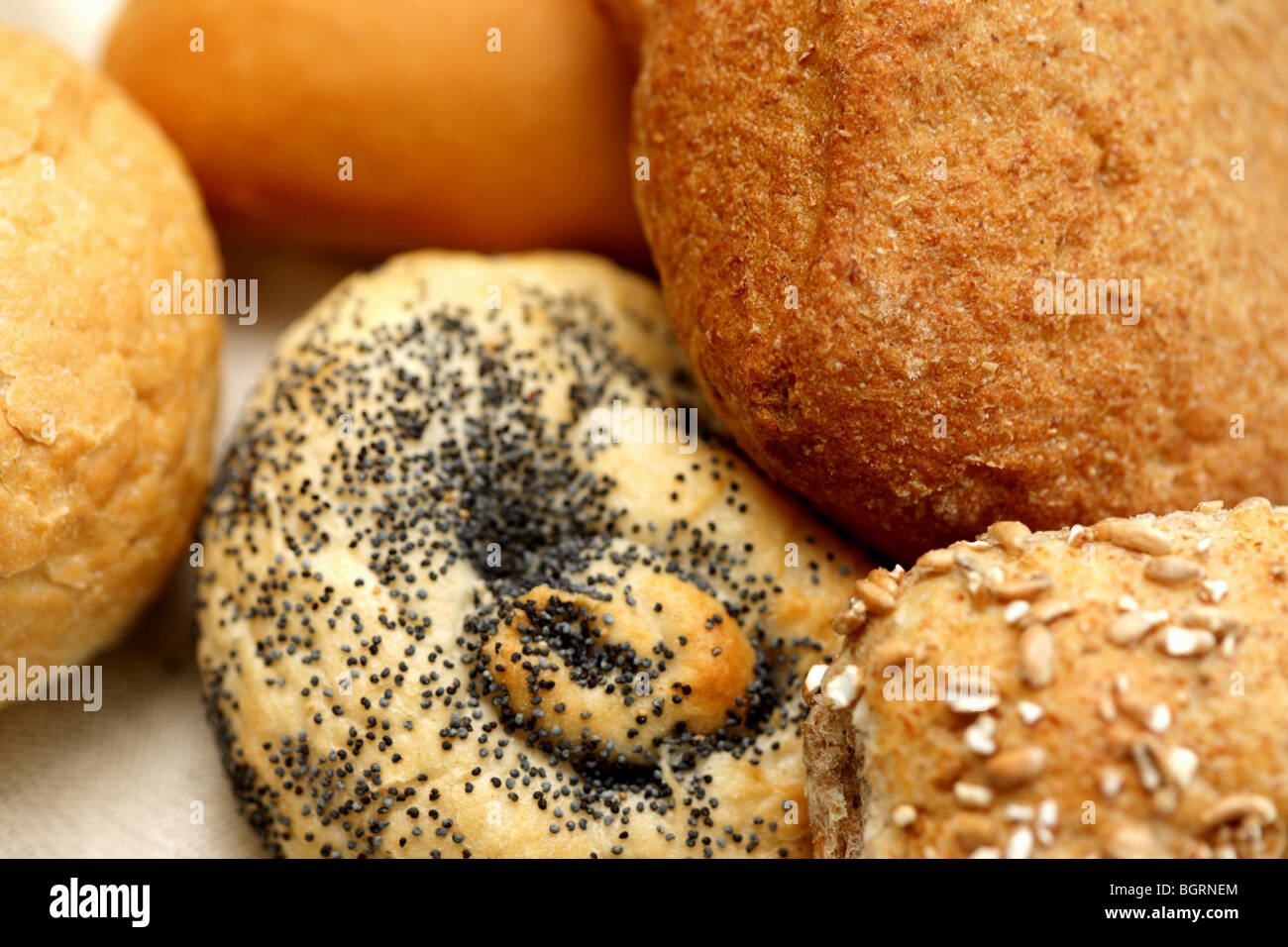 Selection of Bread Rolls Stock Photo - Alamy