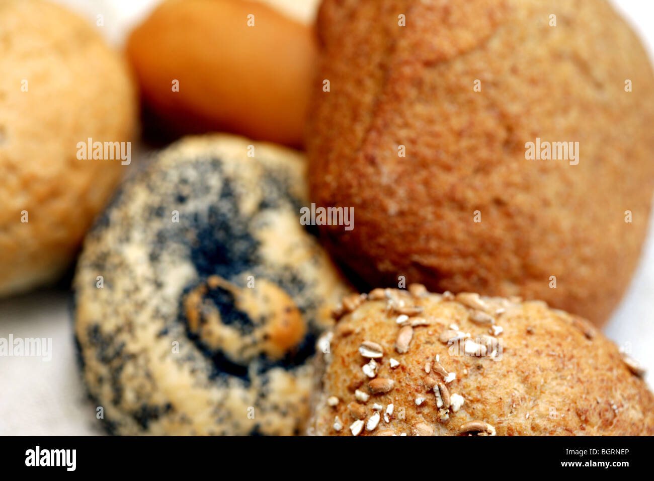 Selection of Bread Rolls Stock Photo - Alamy
