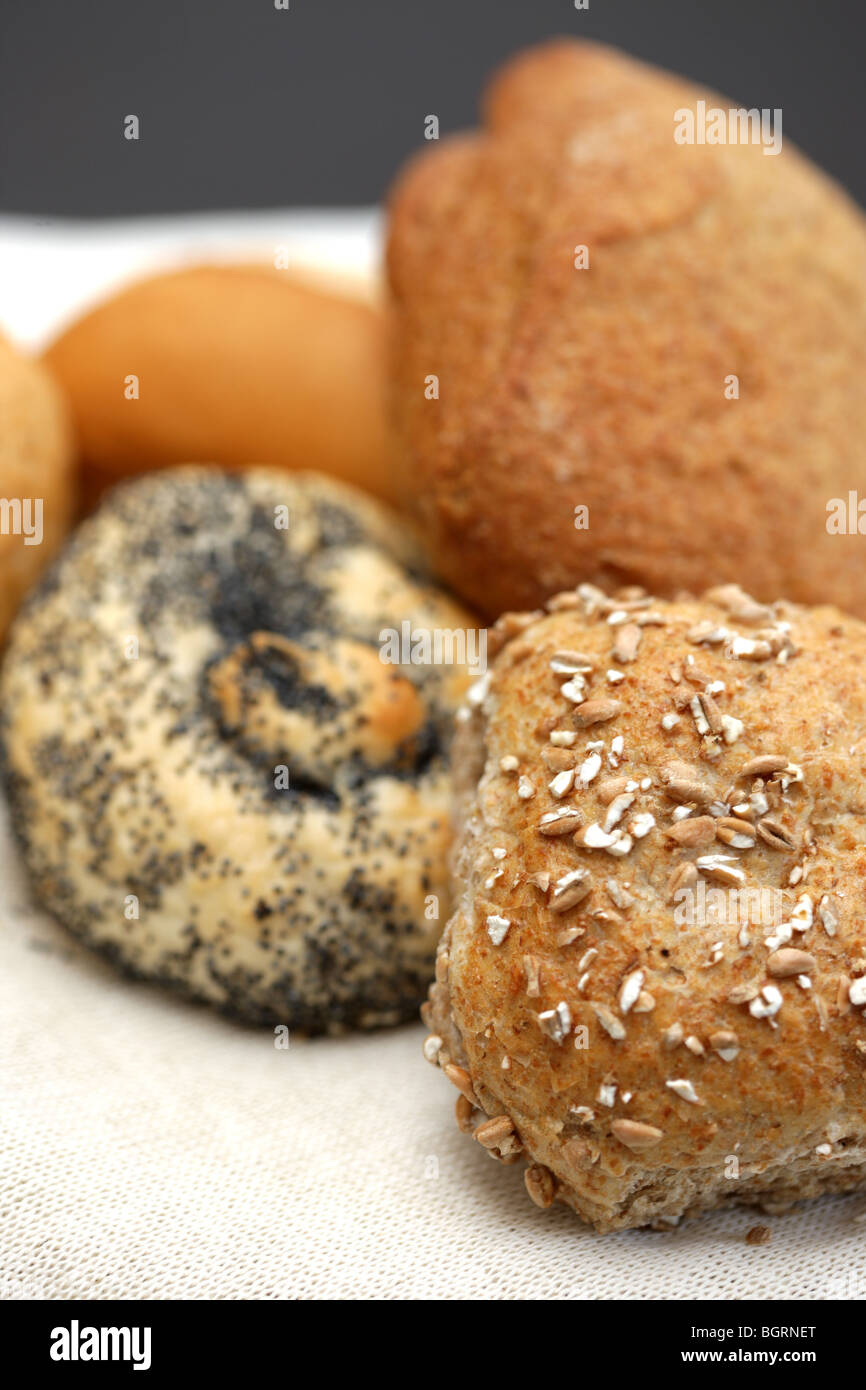 Selection of Bread Rolls Stock Photo - Alamy