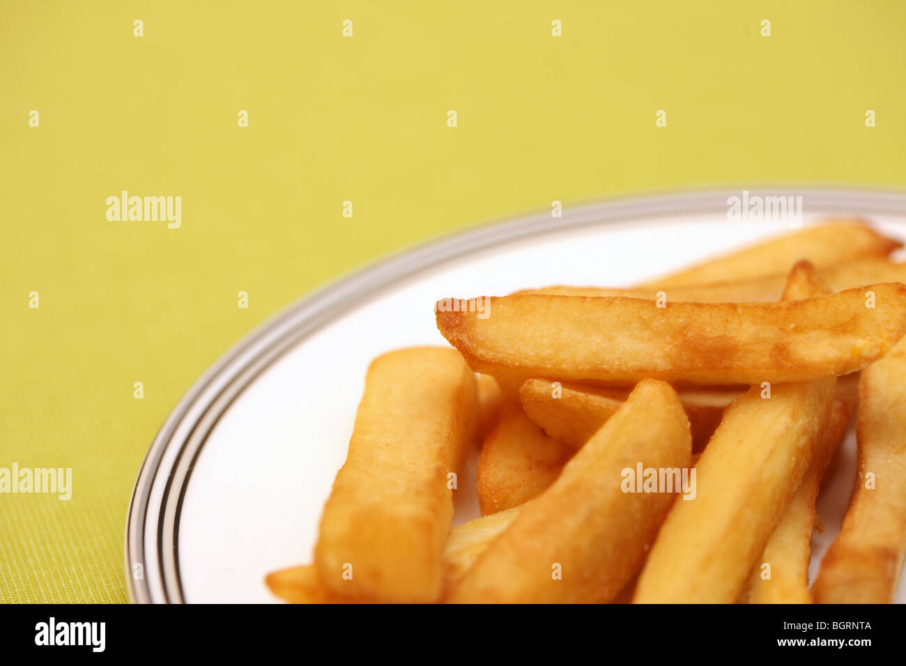 Plate of Chips Stock Photo - Alamy