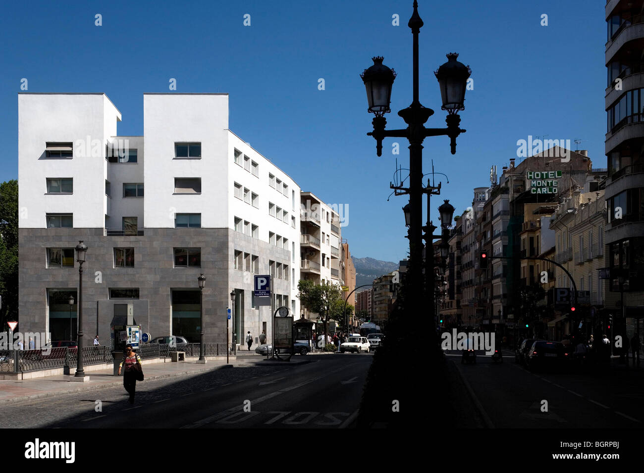 ZAIDA BUILDING - PATIO HOUSE, GRANADA, SPAIN, ALVARO SIZA Stock Photo ...