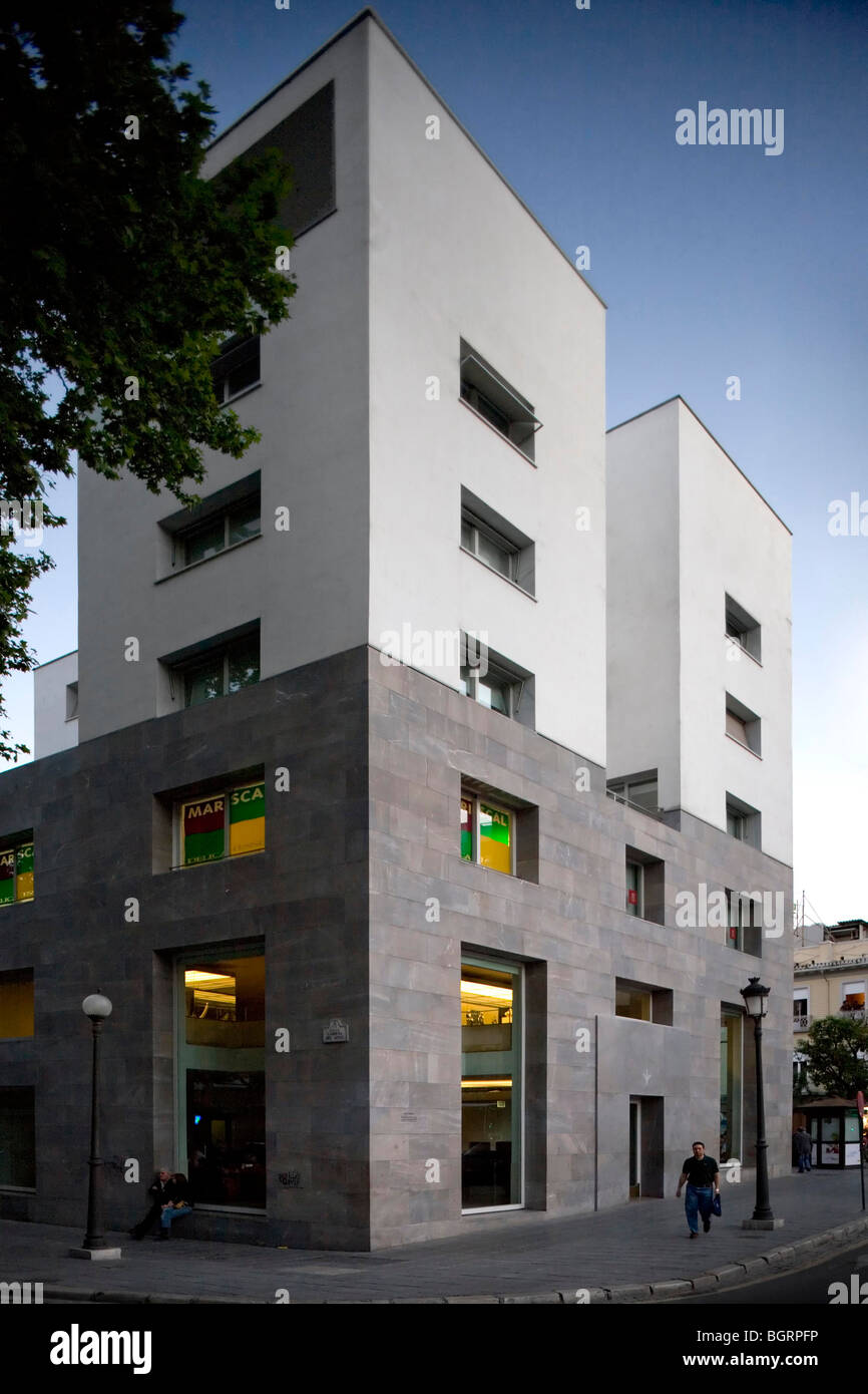 ZAIDA BUILDING - PATIO HOUSE, GRANADA, SPAIN, ALVARO SIZA Stock Photo ...