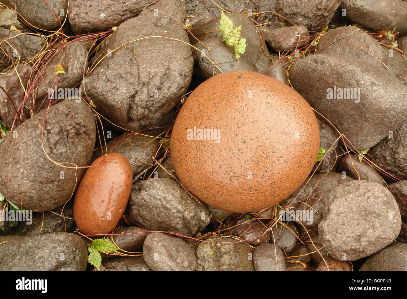 AJD62491, MN, Minnesota, Lake Superior, North Shore, rocks Stock Photo ...