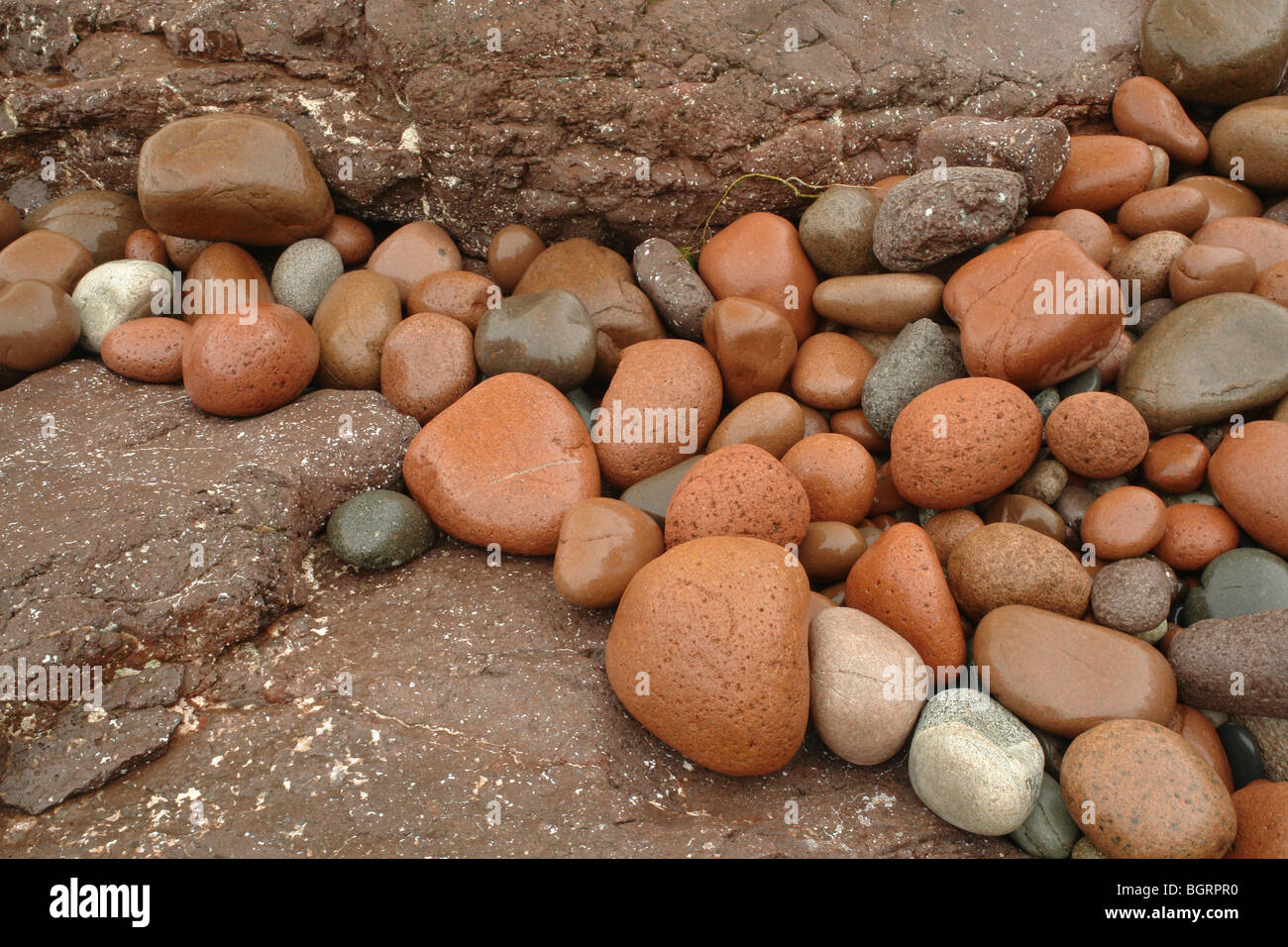 AJD62502, MN, Minnesota, Lake Superior, North Shore, rocks Stock Photo ...
