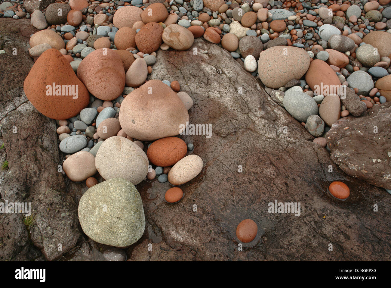 AJD62520, MN, Minnesota, Lake Superior, North Shore, rocks, background ...