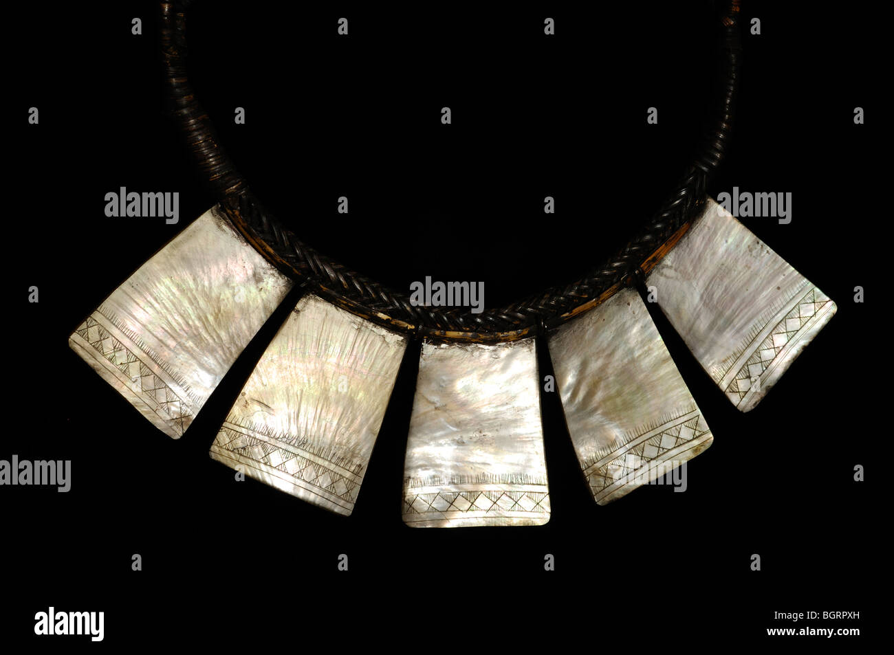 pangalapang shell necklace ifugao luzon philippines Stock Photo - Alamy