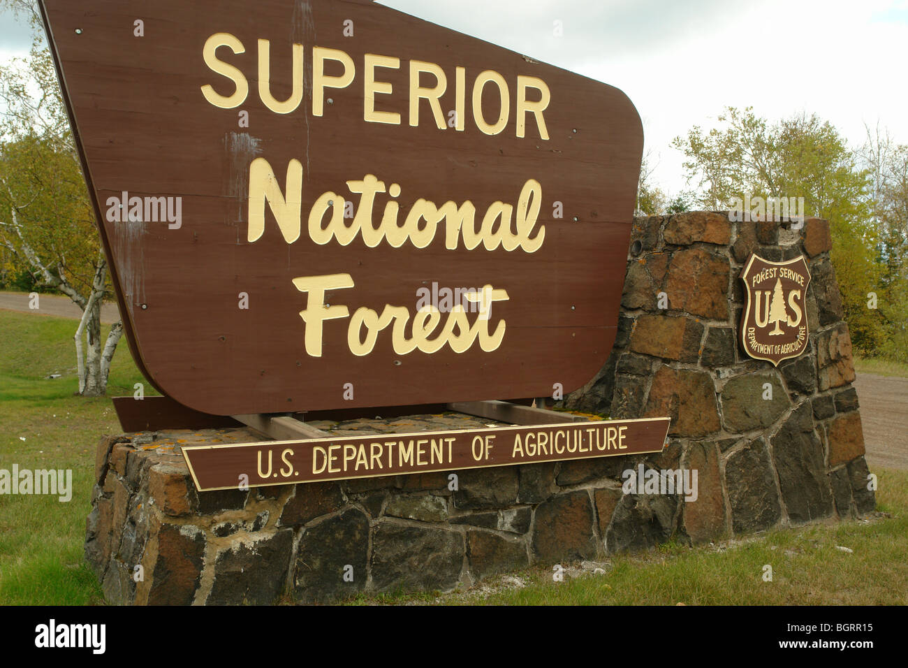 Superior national forest sign hi-res stock photography and images - Alamy