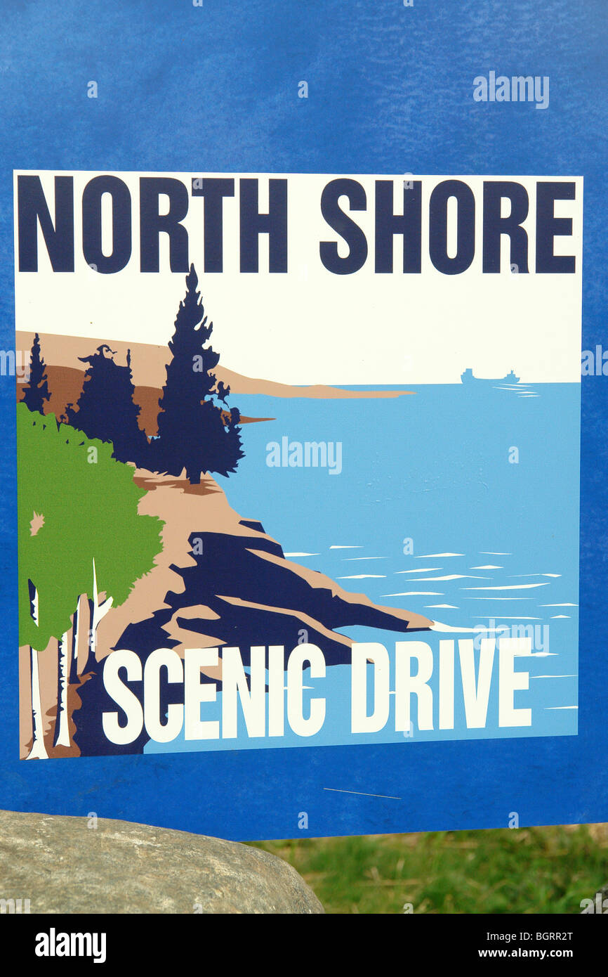 AJD62551, MN, Minnesota, Lake Superior, North Shore, Scenic Drive, road ...