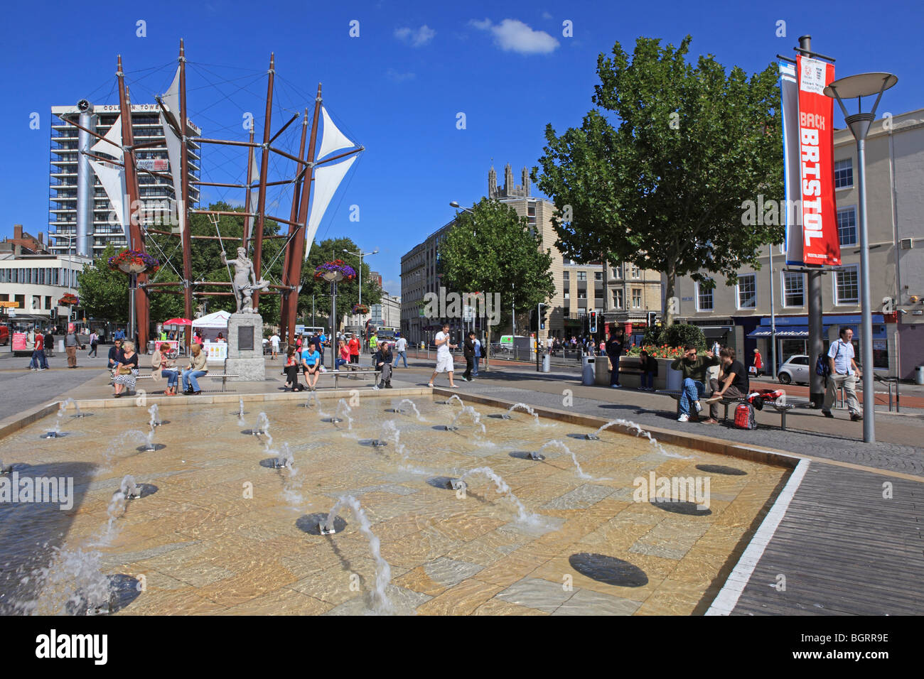 Bristol, Centre Promenade Stock Photo - Alamy