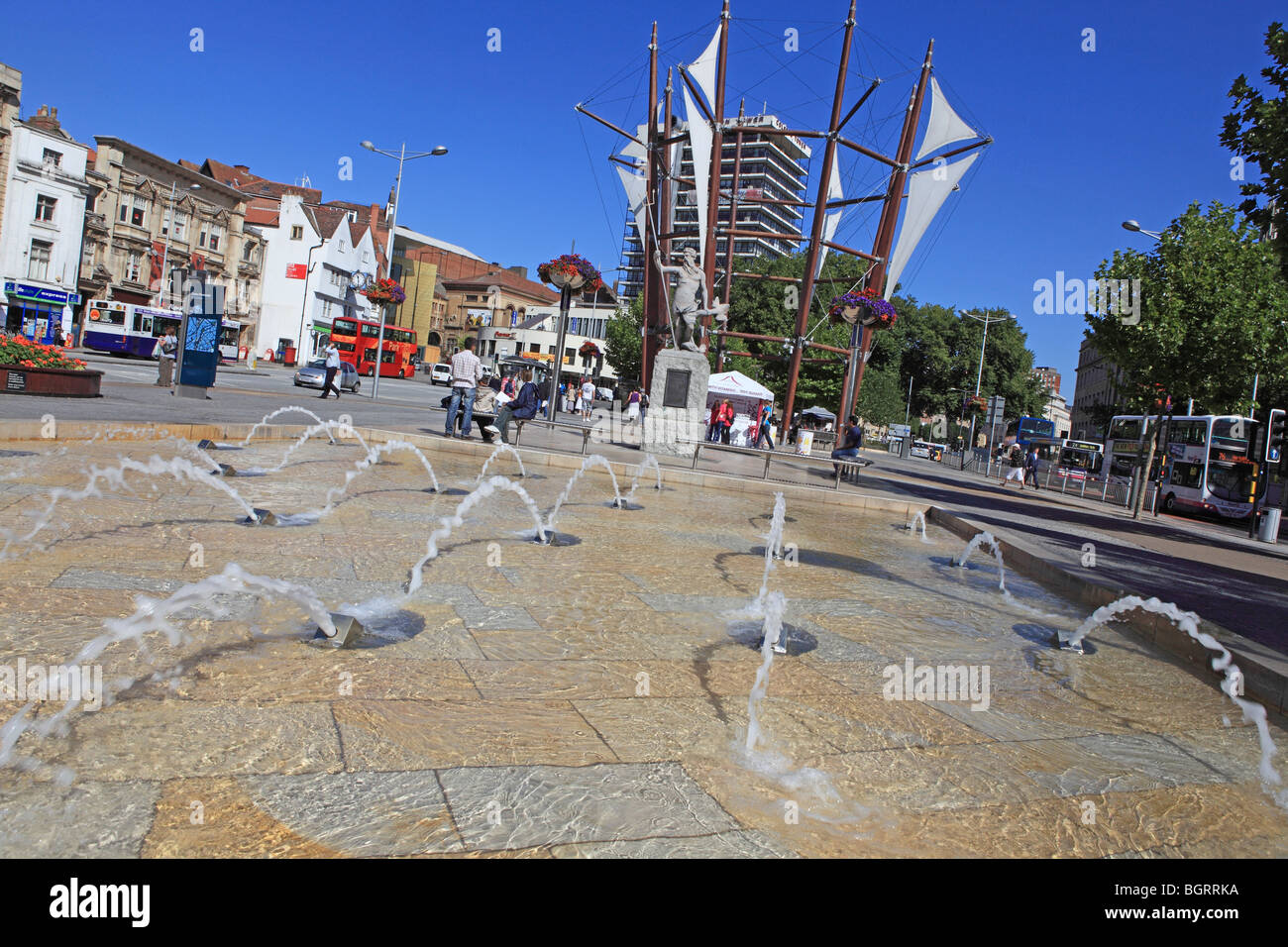 Bristol, Centre Promenade Stock Photo - Alamy