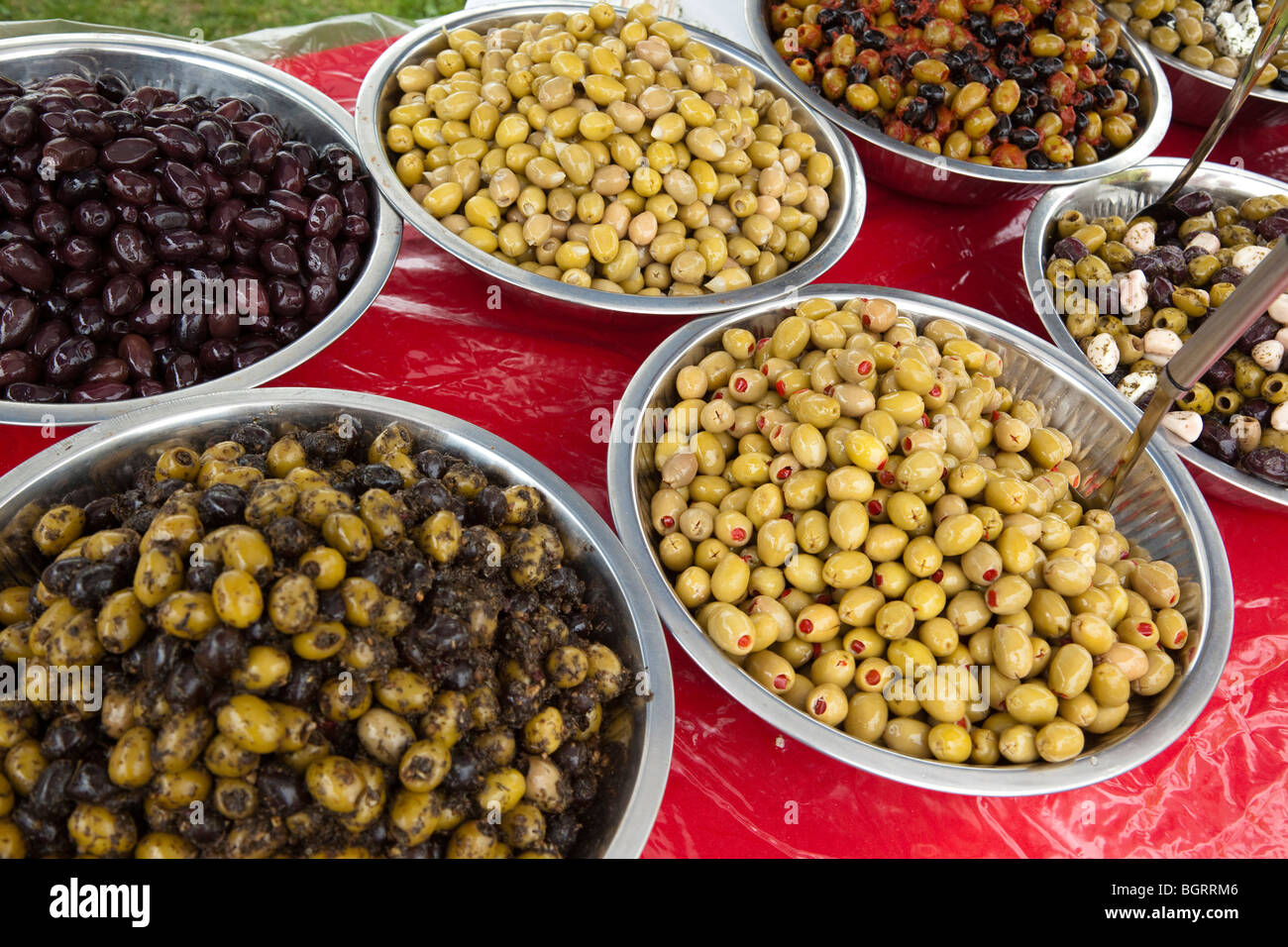 Olives buffet hi-res stock photography and images - Alamy