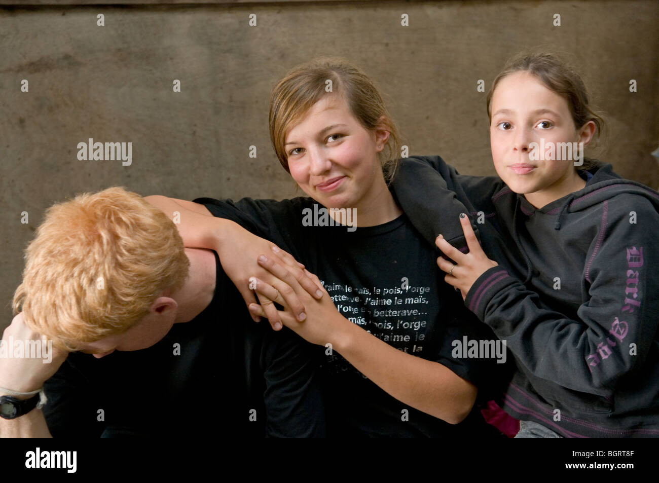 Two boys sitting sad hi-res stock photography and images - Alamy