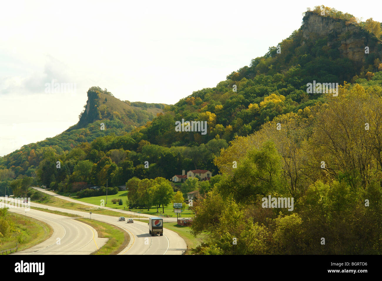 AJD62755, MN, Minnesota, Great River Road, Mississippi River Blufflands ...