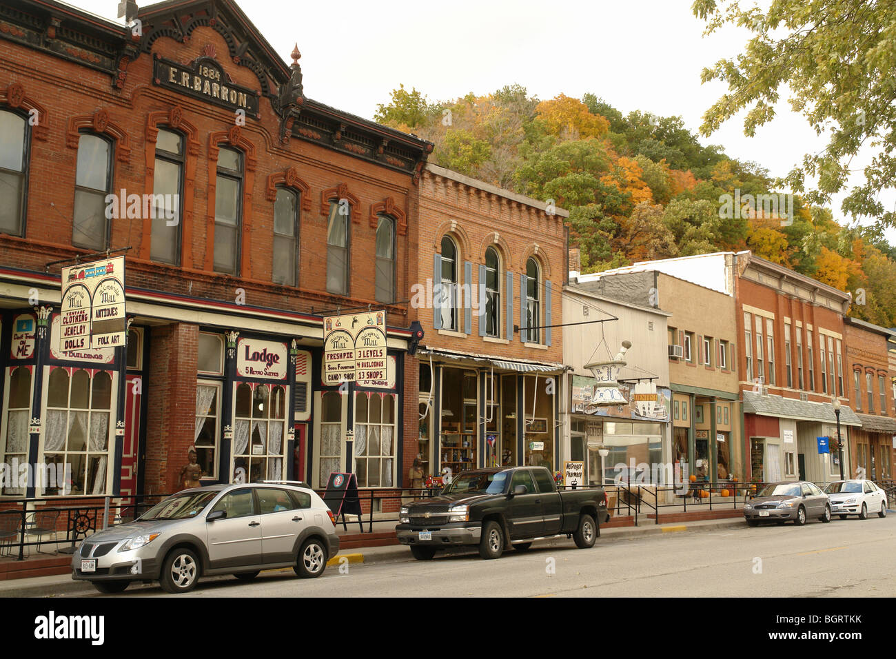 AJD62784, McGregor, IA, Iowa, Downtown Stock Photo - Alamy