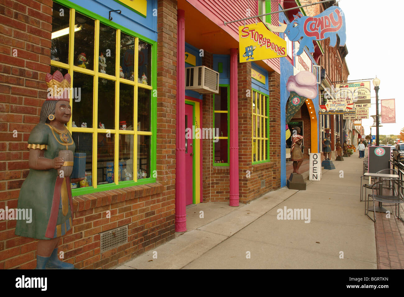 AJD62785, McGregor, IA, Iowa, Downtown Stock Photo - Alamy