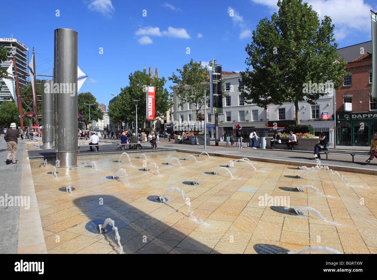 Bristol, Centre Promenade Stock Photo - Alamy