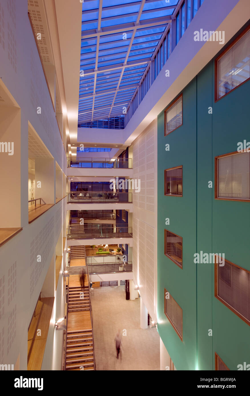 main atrium by night Stock Photo - Alamy