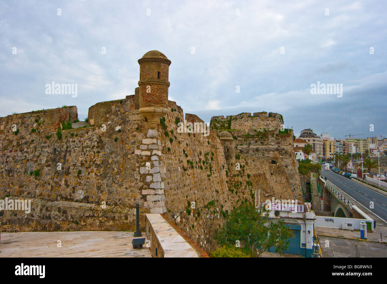Foso de San Felipe Castle in Ceuta Spain Stock Photo - Alamy