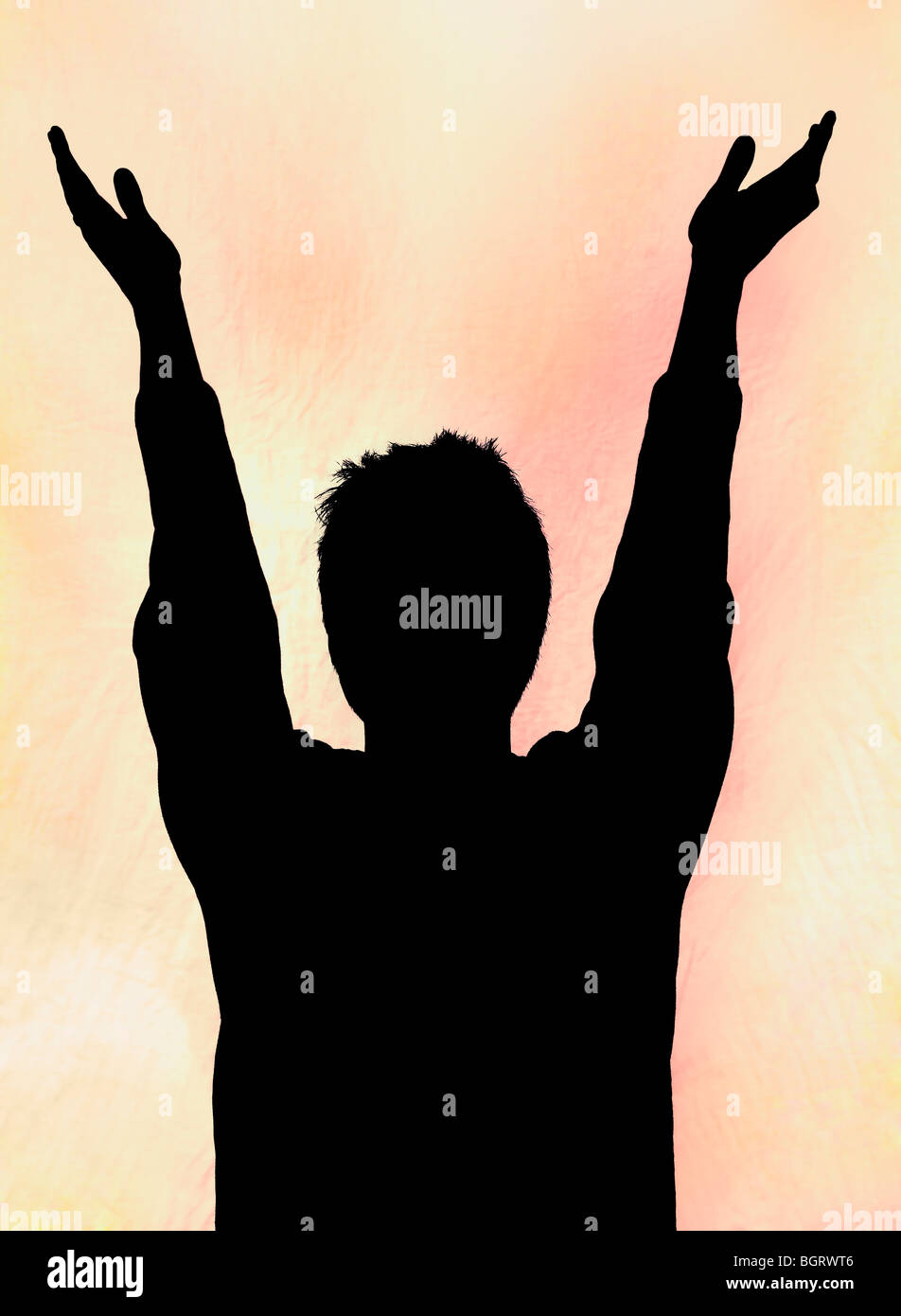 Hand gestures arms raised hi-res stock photography and images - Alamy