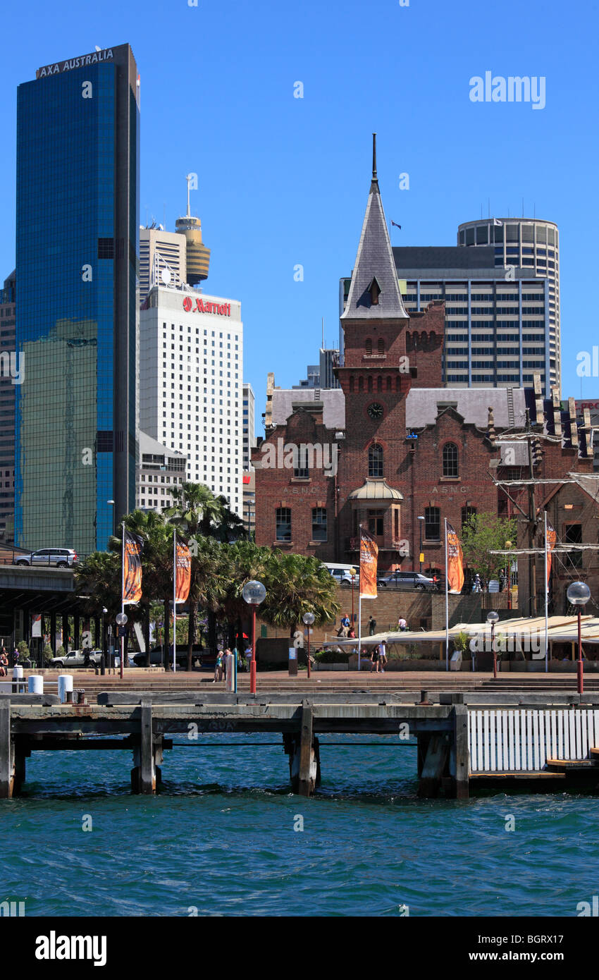 The Rocks area and Sydney Cove, Australia. The most historical district ...