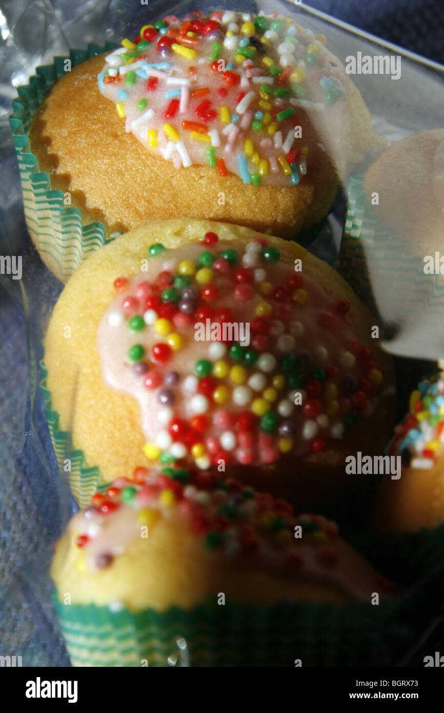 packet of colourful cup fairy cakes Stock Photo - Alamy