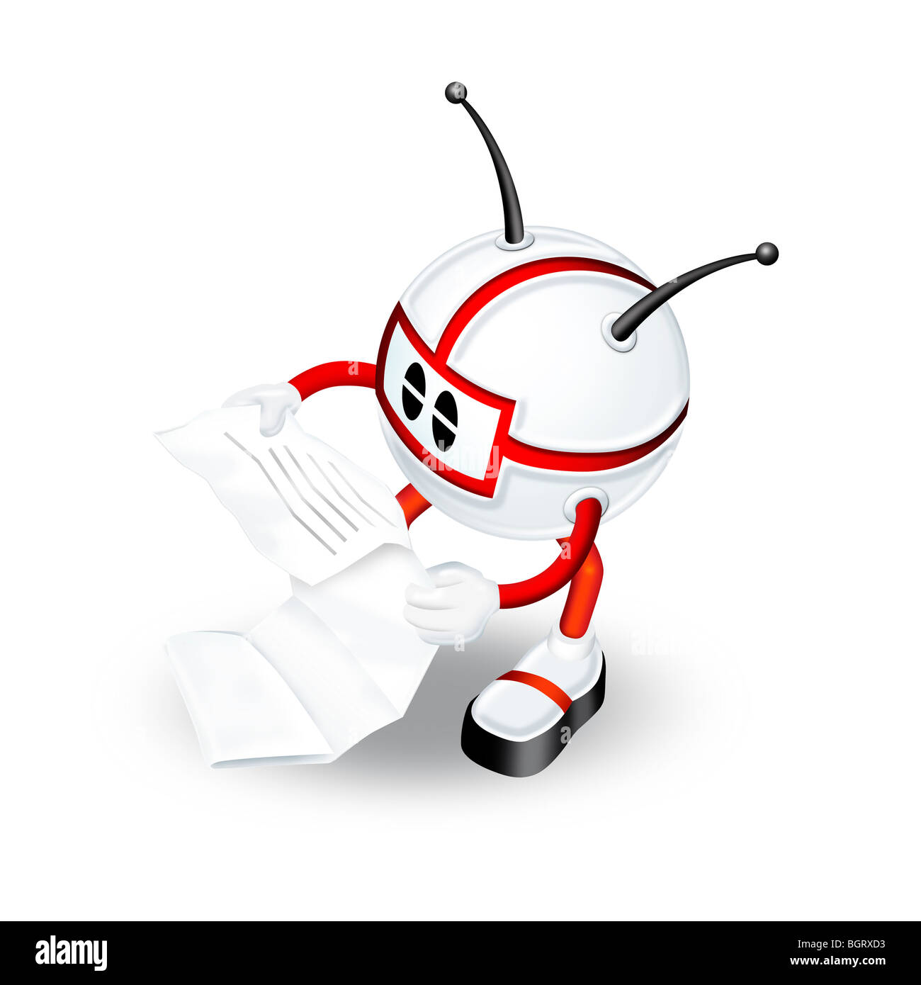 3d man newspaper hi-res stock photography and images - Alamy