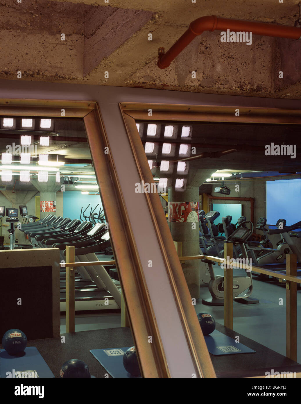 GYMBOX HEALTHCLUB, LONDON, UNITED KINGDOM, BEN KELLY DESIGN Stock Photo ...