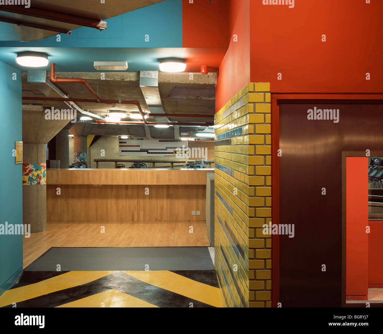 GYMBOX HEALTHCLUB, LONDON, UNITED KINGDOM, BEN KELLY DESIGN Stock Photo ...
