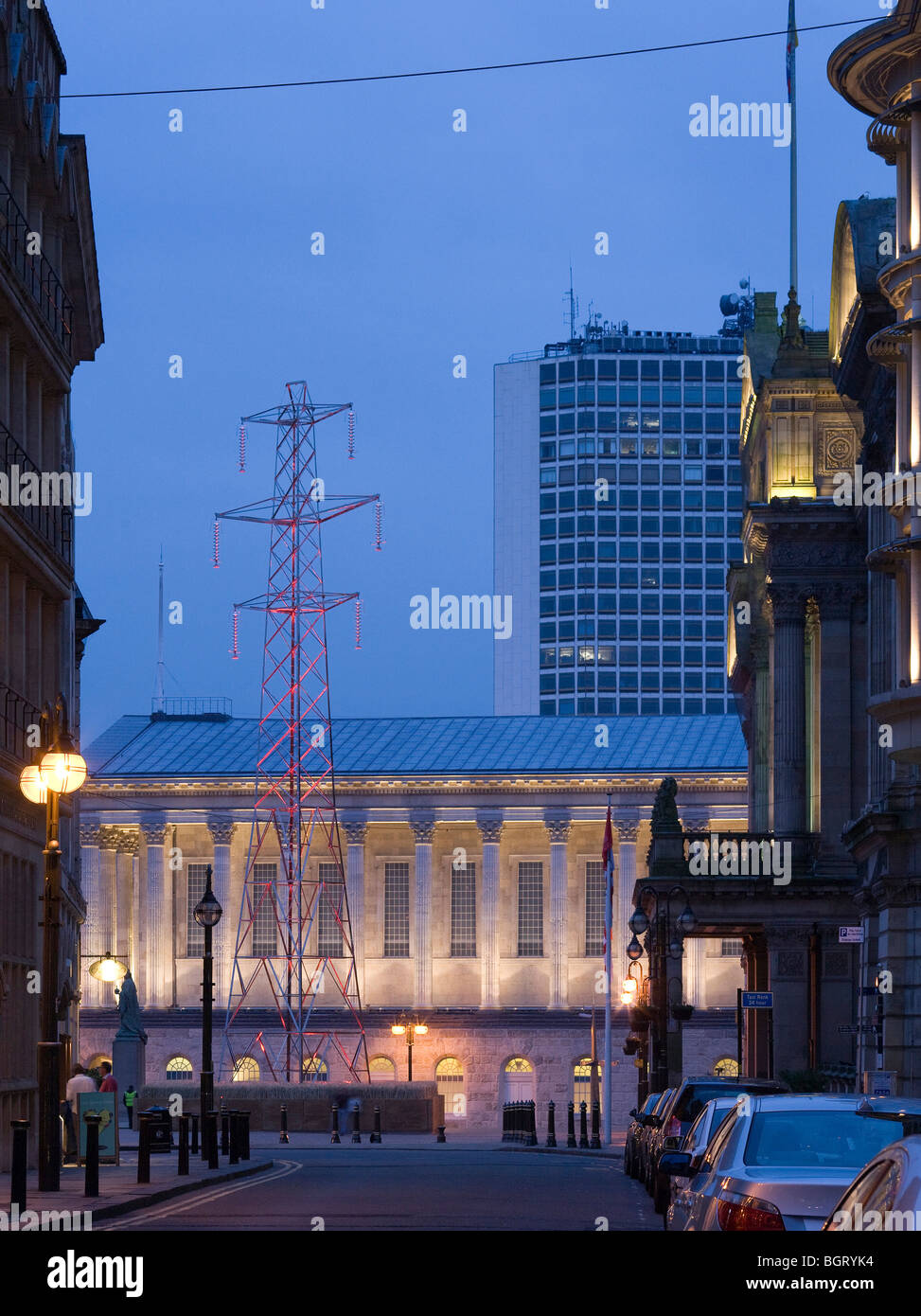 THE PYLON, BIRMINGHAM, UNITED KINGDOM, BLOCK ARCHITECTURE Stock Photo ...