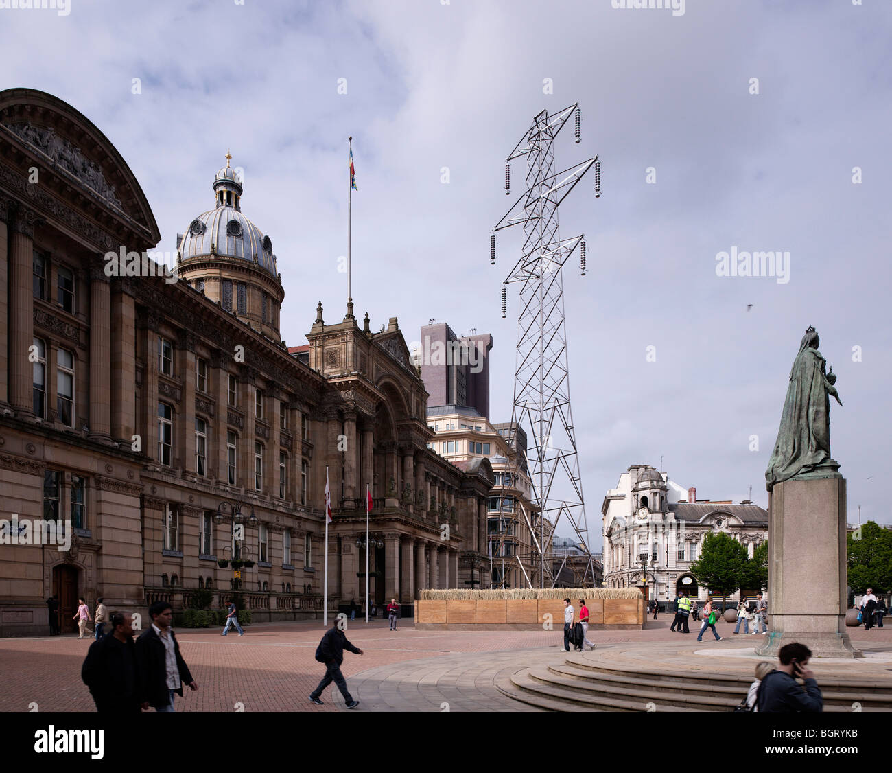 THE PYLON, BIRMINGHAM, UNITED KINGDOM, BLOCK ARCHITECTURE Stock Photo ...