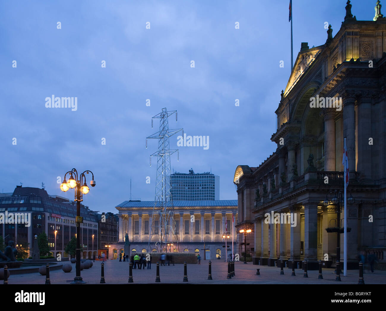 THE PYLON, BIRMINGHAM, UNITED KINGDOM, BLOCK ARCHITECTURE Stock Photo ...