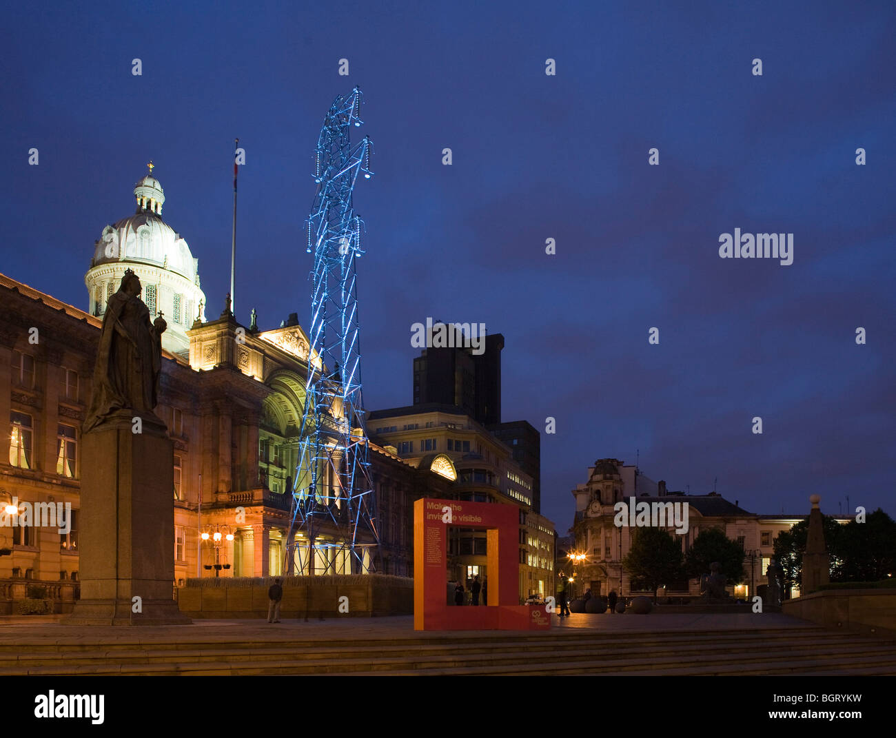 THE PYLON, BIRMINGHAM, UNITED KINGDOM, BLOCK ARCHITECTURE Stock Photo ...