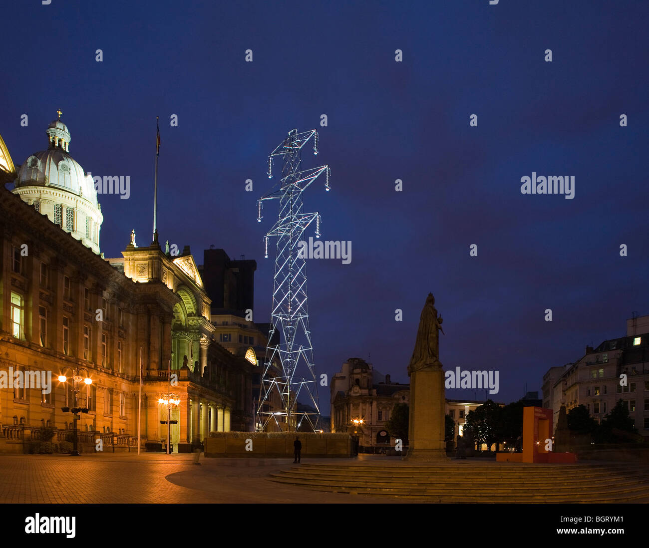 THE PYLON, BIRMINGHAM, UNITED KINGDOM, BLOCK ARCHITECTURE Stock Photo ...