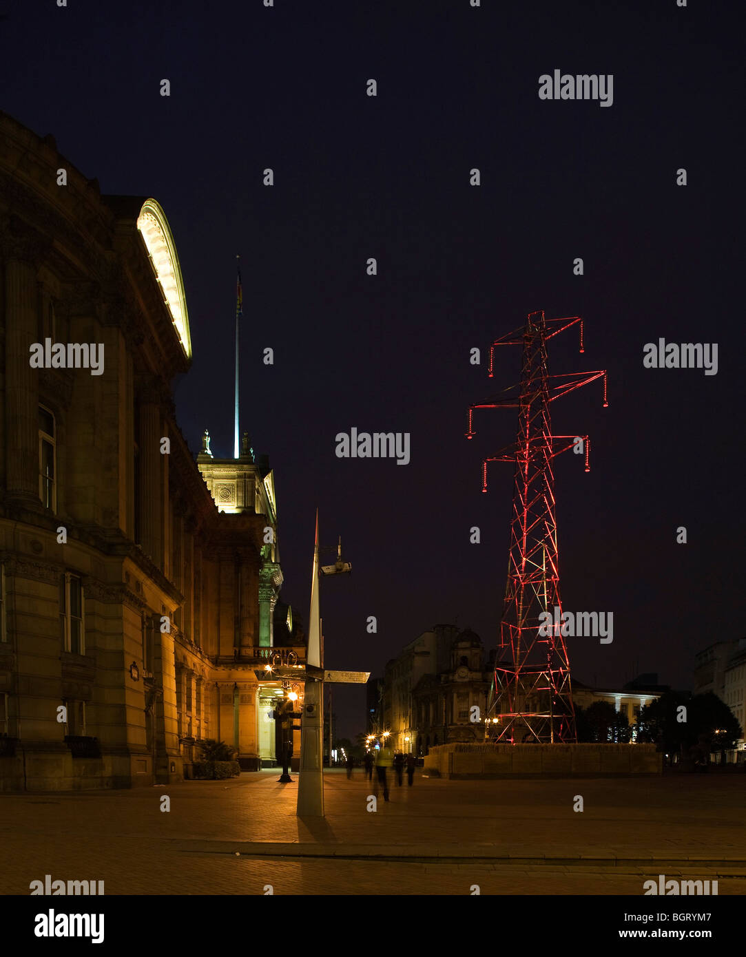 THE PYLON, BIRMINGHAM, UNITED KINGDOM, BLOCK ARCHITECTURE Stock Photo ...