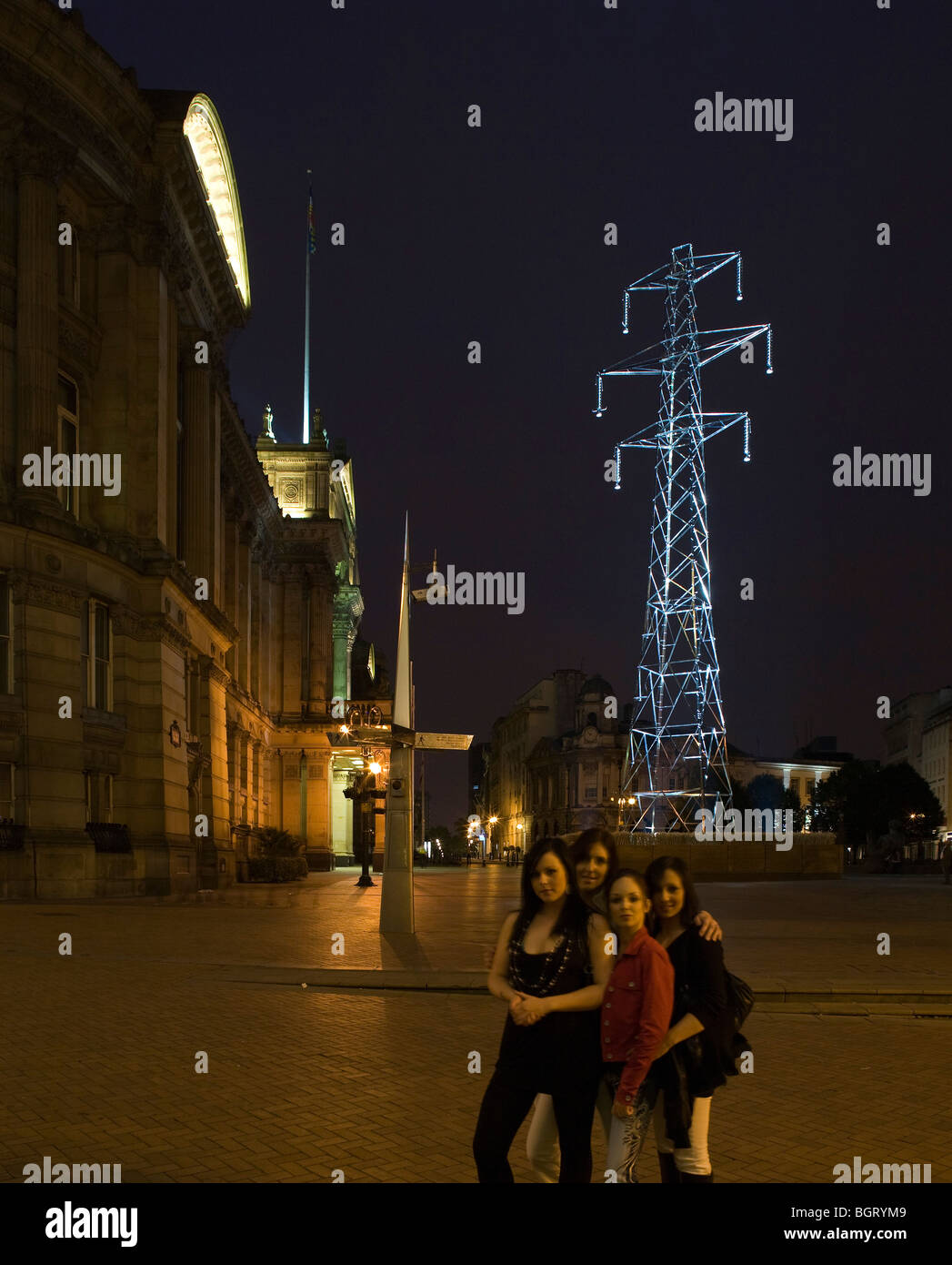 THE PYLON, BIRMINGHAM, UNITED KINGDOM, BLOCK ARCHITECTURE Stock Photo ...