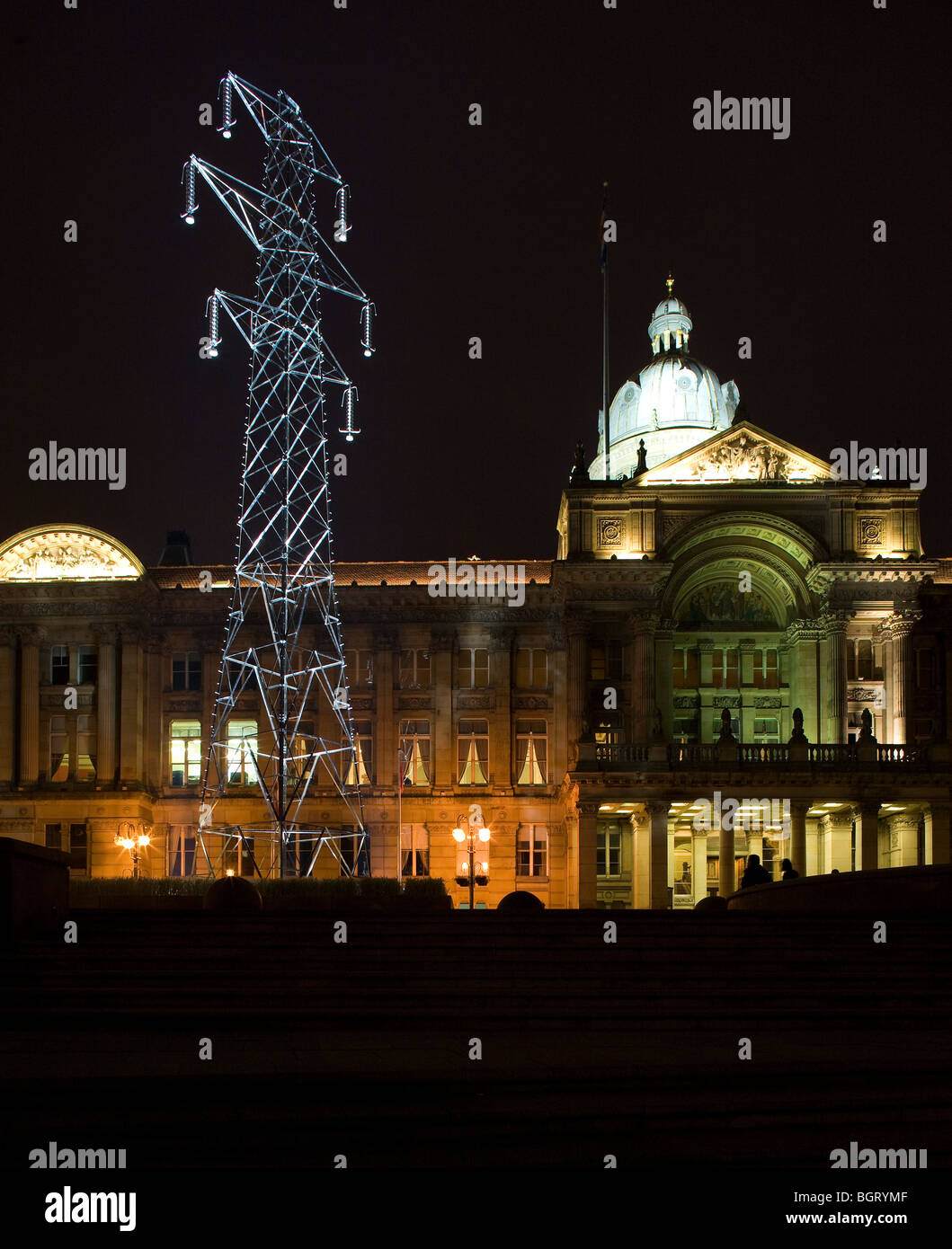 THE PYLON, BIRMINGHAM, UNITED KINGDOM, BLOCK ARCHITECTURE Stock Photo ...