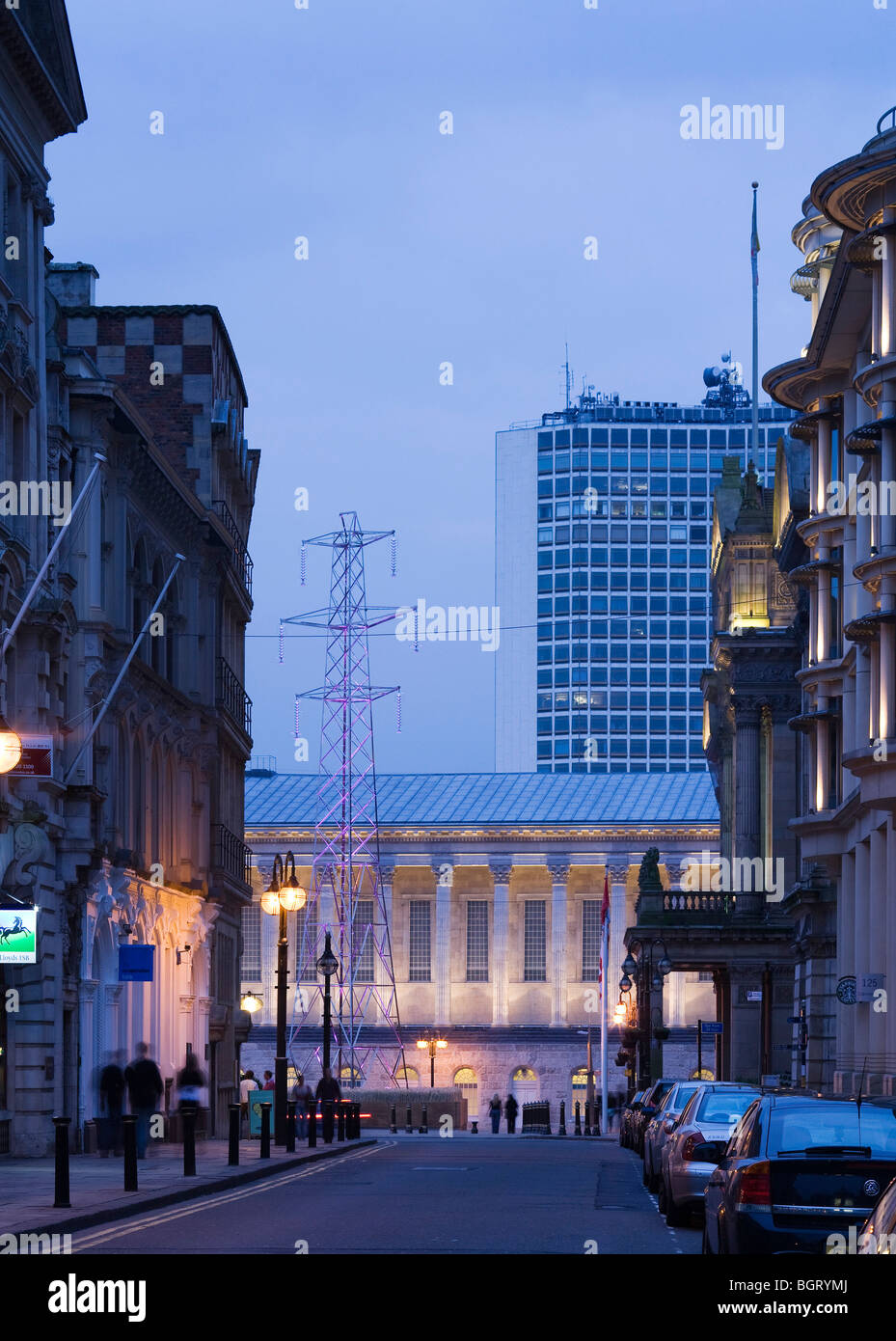 THE PYLON, BIRMINGHAM, UNITED KINGDOM, BLOCK ARCHITECTURE Stock Photo ...