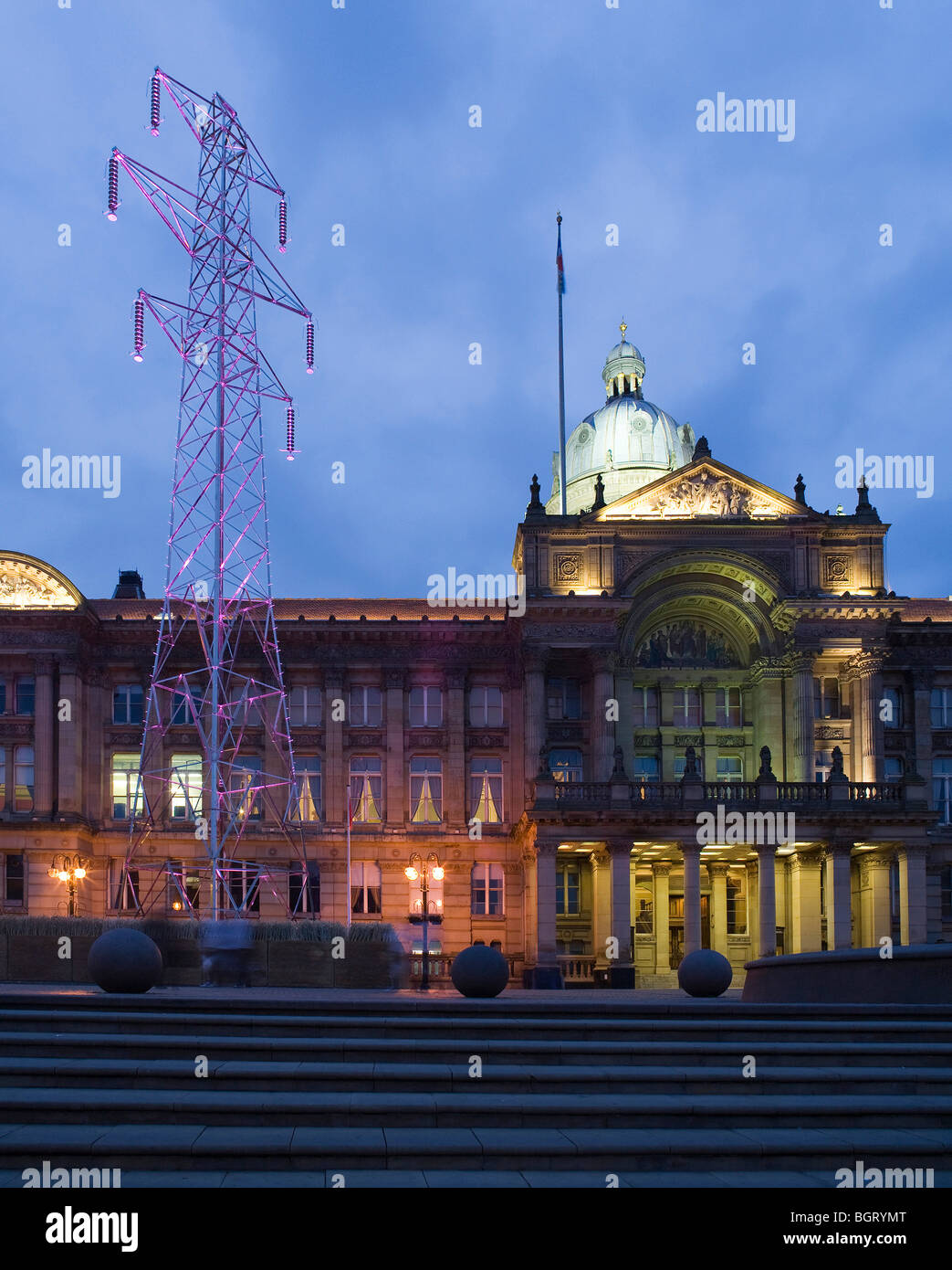 THE PYLON, BIRMINGHAM, UNITED KINGDOM, BLOCK ARCHITECTURE Stock Photo ...