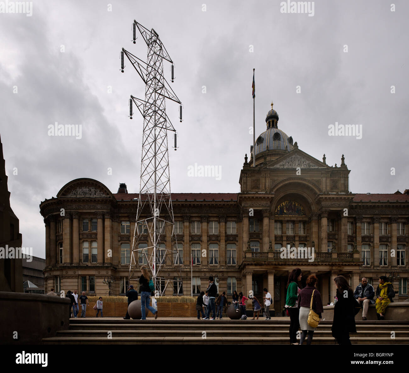 THE PYLON, BIRMINGHAM, UNITED KINGDOM, BLOCK ARCHITECTURE Stock Photo ...