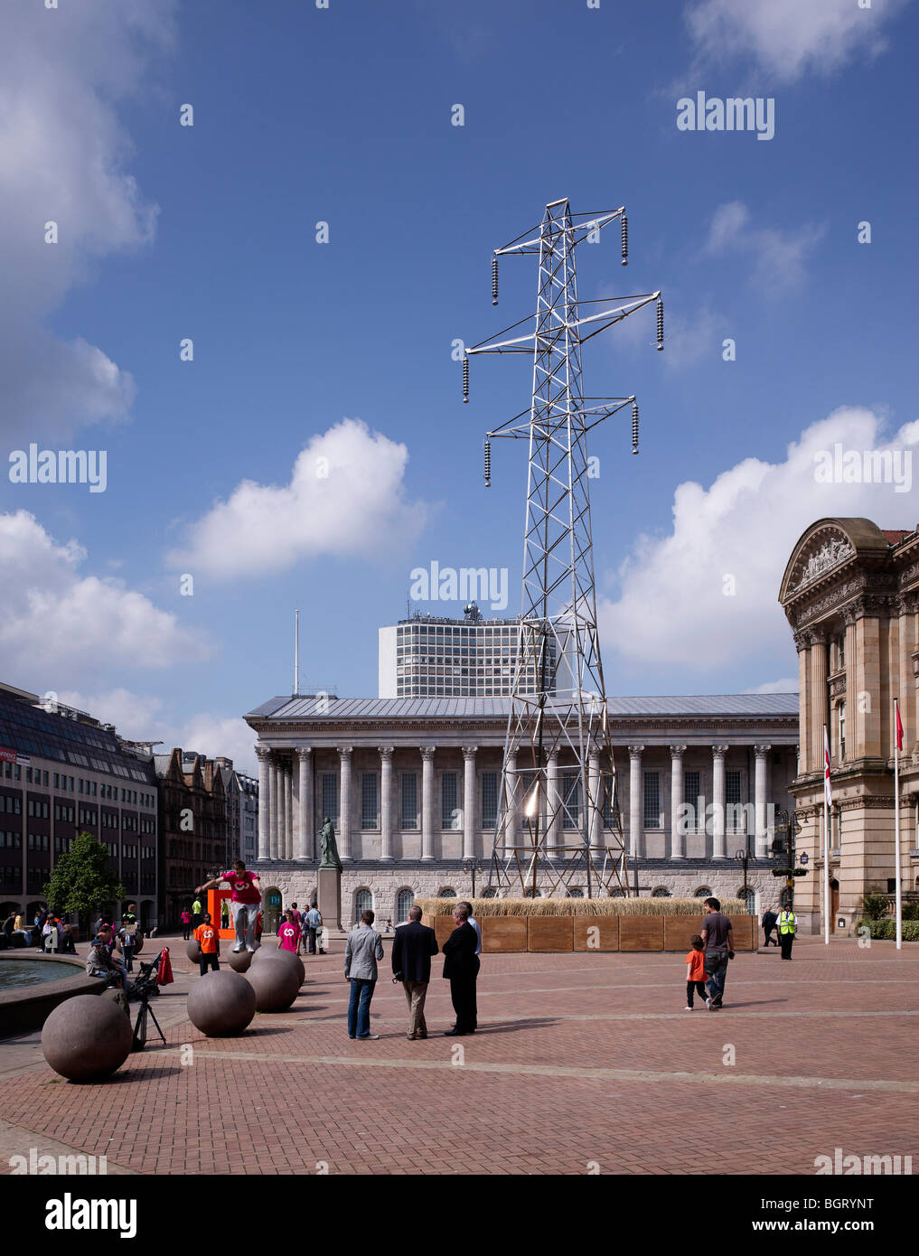 THE PYLON, BIRMINGHAM, UNITED KINGDOM, BLOCK ARCHITECTURE Stock Photo ...