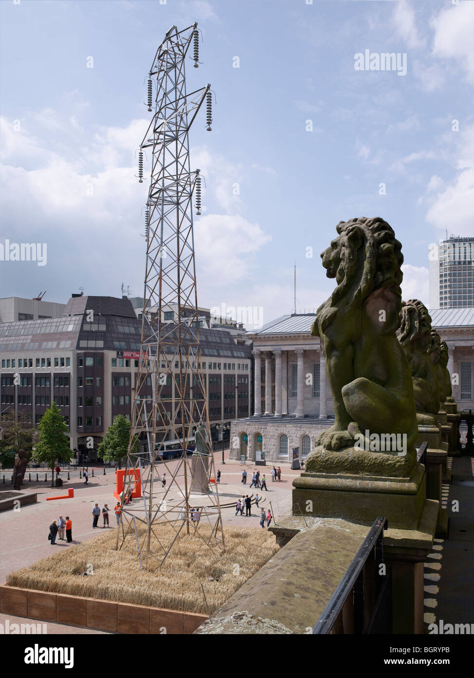 THE PYLON, BIRMINGHAM, UNITED KINGDOM, BLOCK ARCHITECTURE Stock Photo ...