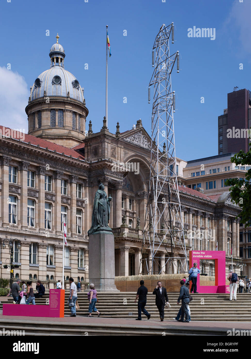 THE PYLON, BIRMINGHAM, UNITED KINGDOM, BLOCK ARCHITECTURE Stock Photo ...