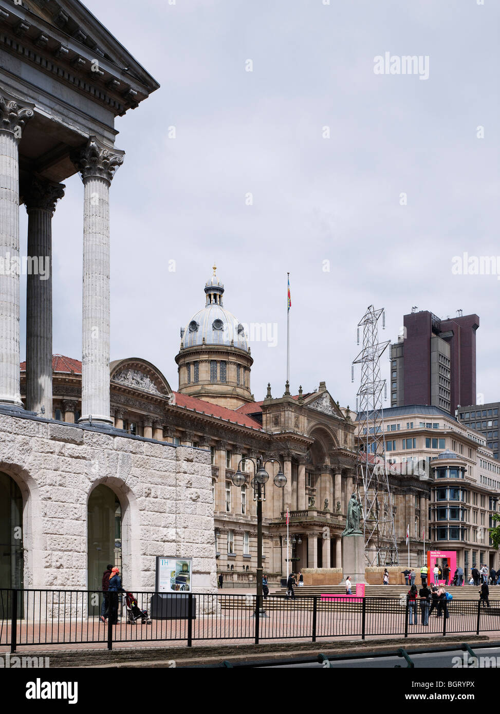 THE PYLON, BIRMINGHAM, UNITED KINGDOM, BLOCK ARCHITECTURE Stock Photo ...
