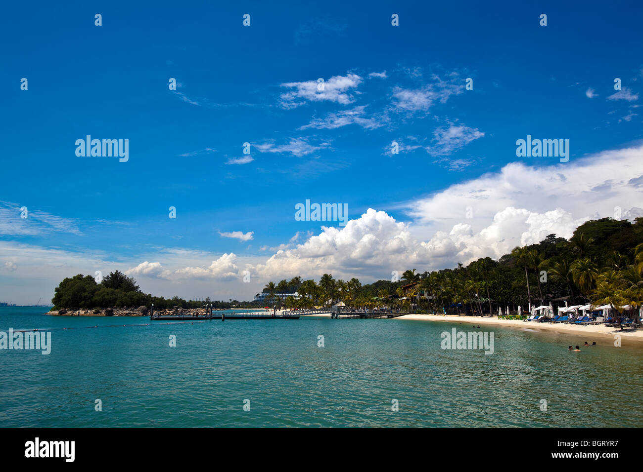 Singapore, Pulau Sentosa, resort, leisure and recreation centre Stock ...