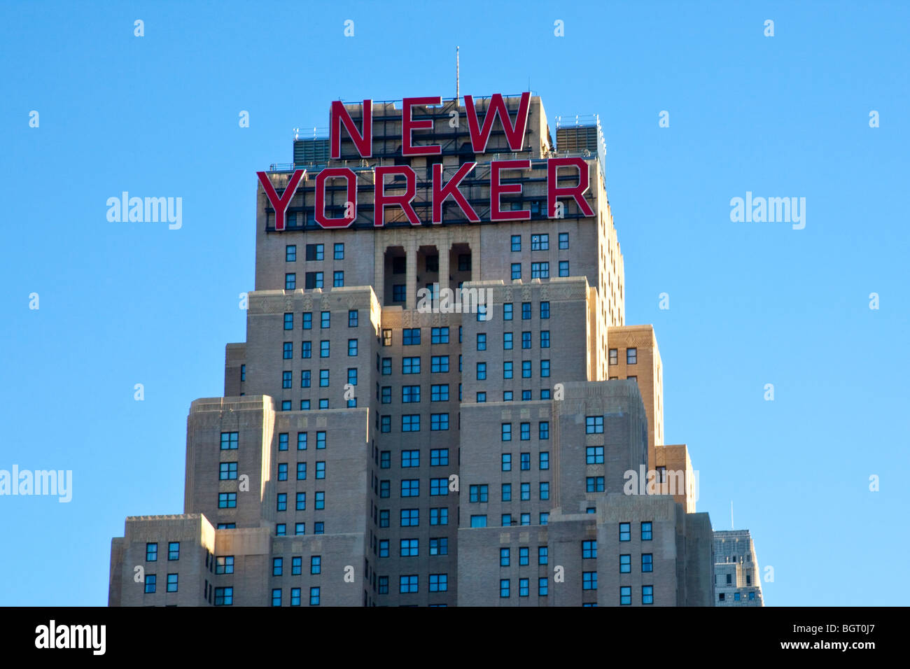 New Yorker Hotel Buidling in Midtown Manhattan, New York City Stock ...