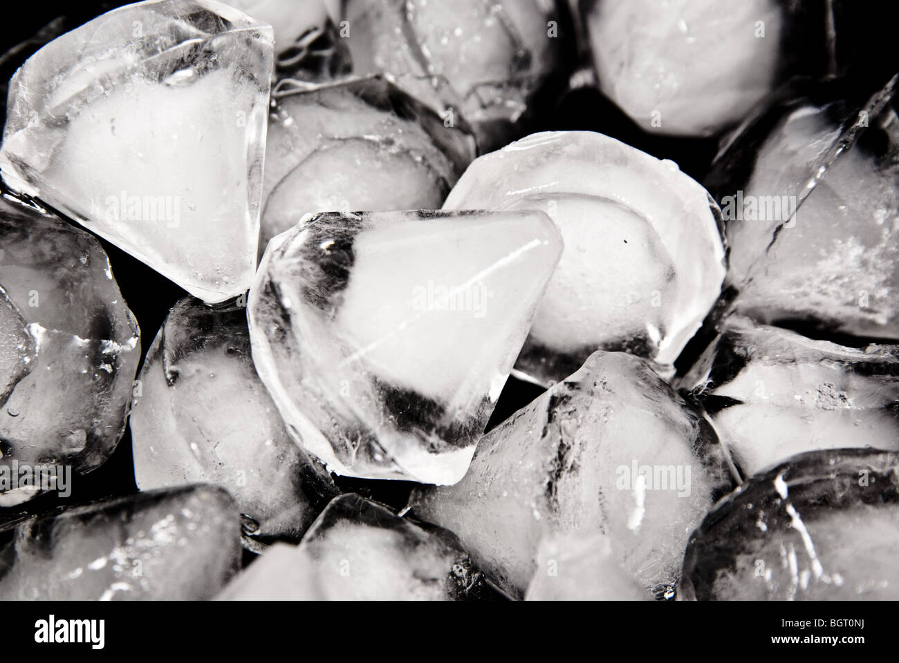 ice cube in shape like crystal of diamonds Stock Photo - Alamy